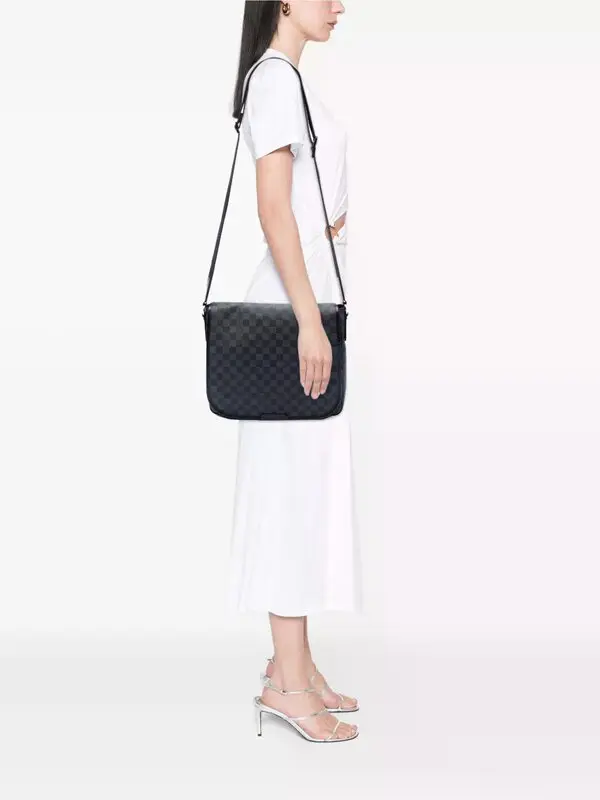 LOUIS VUITTON Damier Graphite Daniel Mm Crossbody Bag