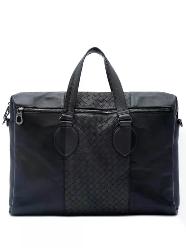 Bottega Veneta Nappa Intrecciato Briefcase - Black