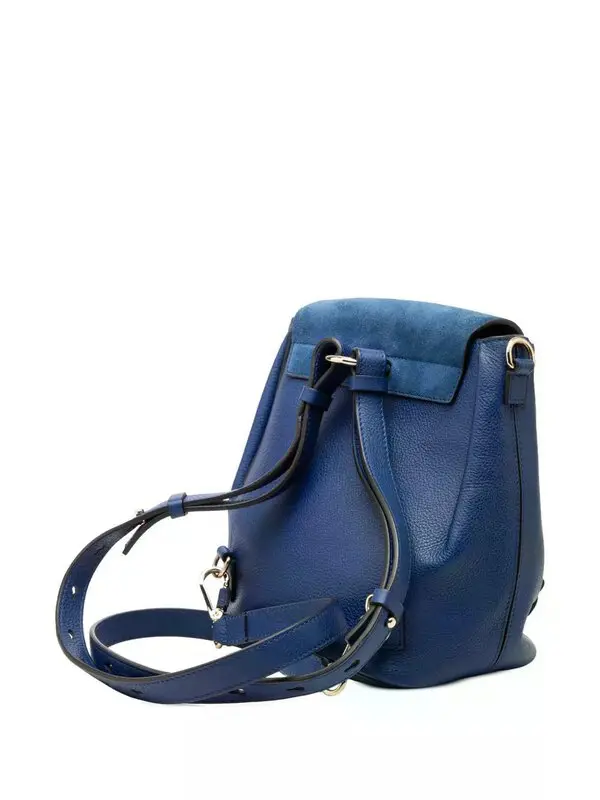 Chloé Faye Backpack In Calfskin And Suede