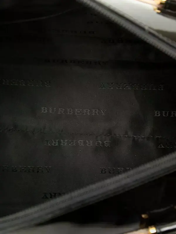 Burberry Plaid Wool Boston Bag