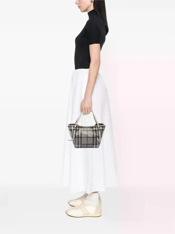 Burberry Coated Canvas Canterbury Tote Bag - Grey