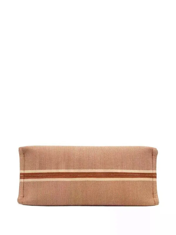 Celine Large Striped Canvas Cabas Thais Tote Bag