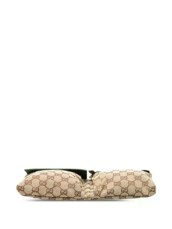 Gucci Gg Canvas Web Double Pocket Belt Bag