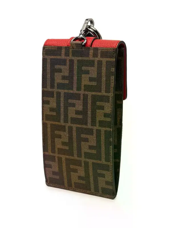 Fendi Zucca Coated Canvas Phone Holder Crossbody Bag