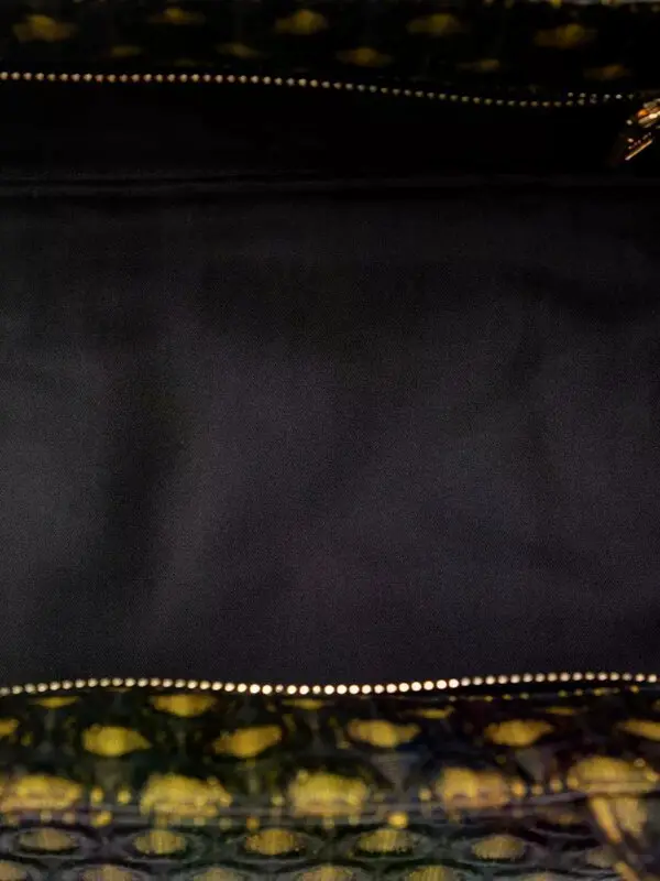 Prada Tessuto Broccato Canapa Tote Satchel