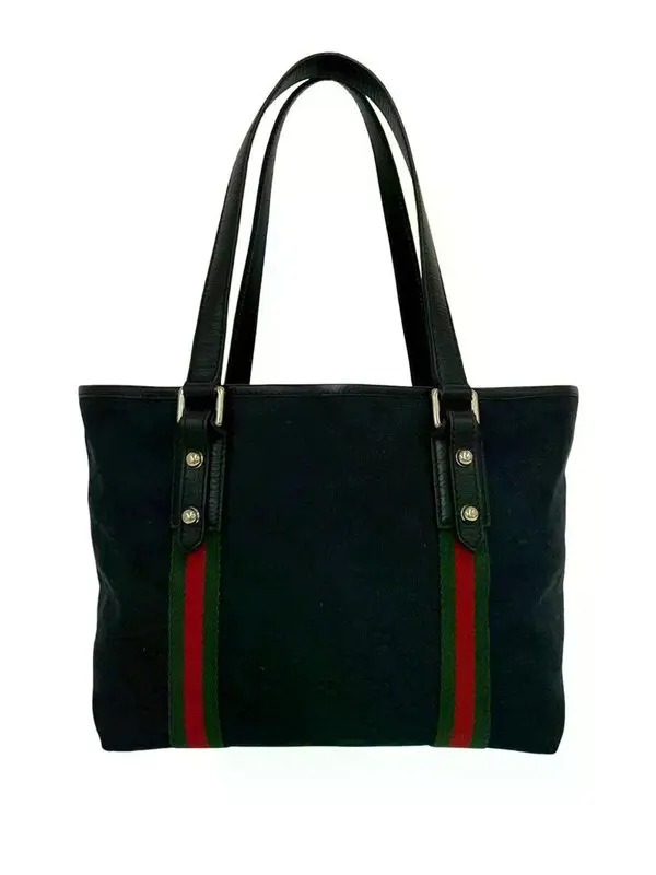 Gucci Jolicoeur Gg Canvas Tote Bag - Black