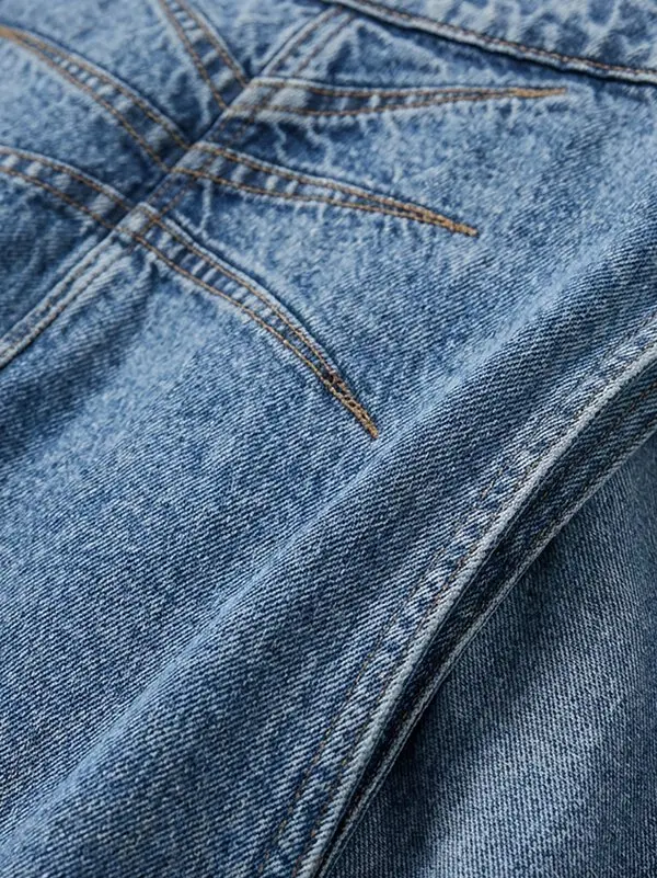 Alaïa High-waisted Denim Jeans With Side Slits