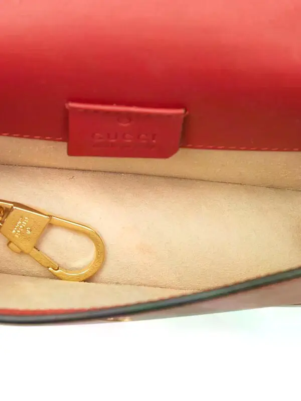 Gucci Sylvie Chain Crossbody Bag - Red