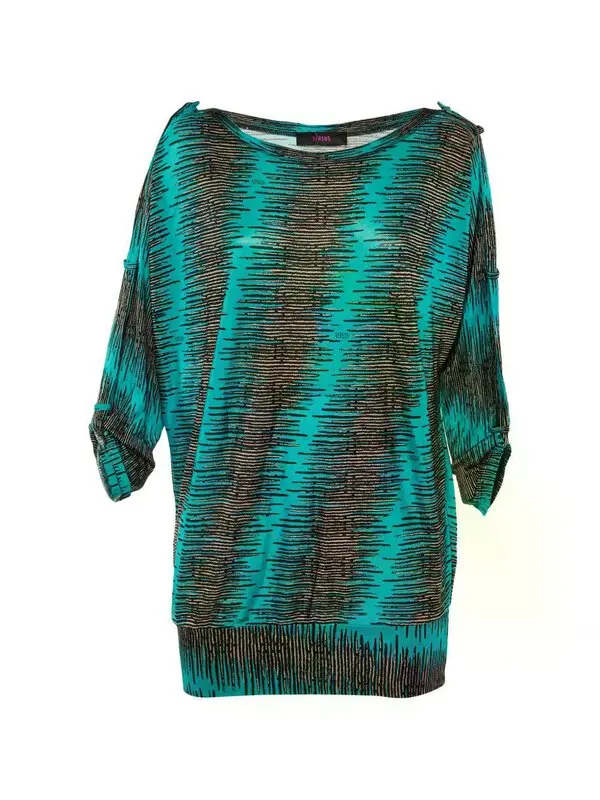 VERSUS Printed Jersey Top - Blue
