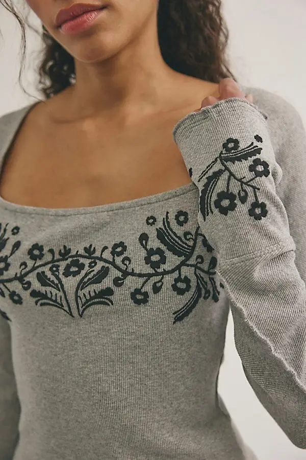 Free People Olivia Long-sleeve Top