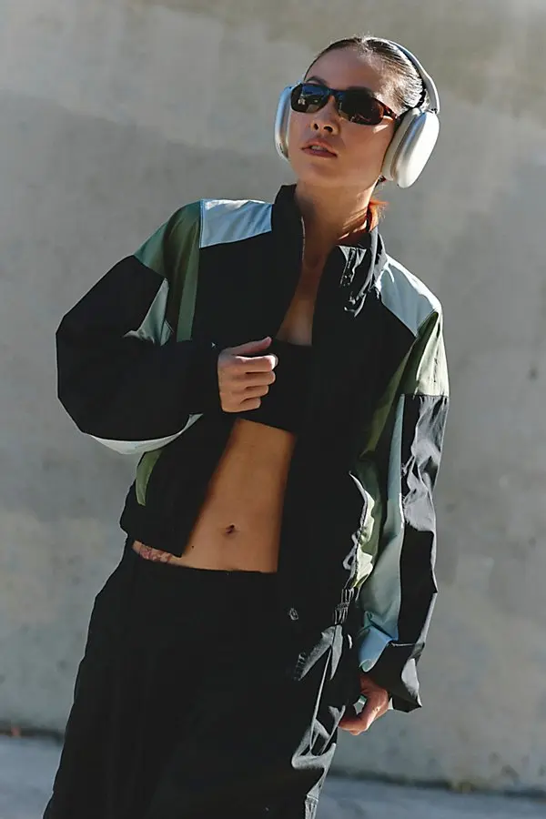 Free People Colorblock Track Jacket