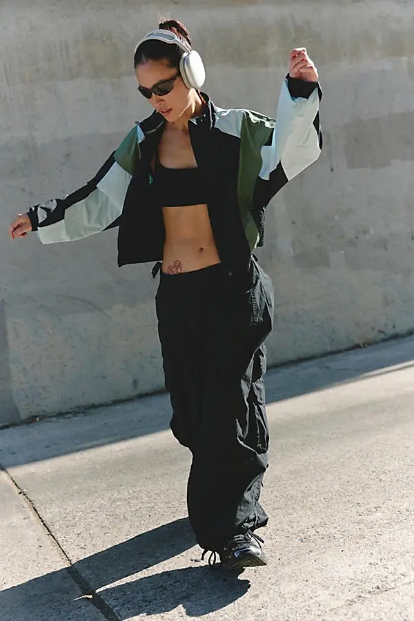 Free People Colorblock Track Jacket