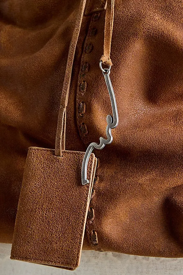 Free People We The Free Hollis Leather Tote Bag - Cognac