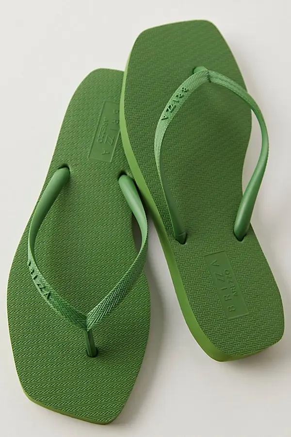 BRIZZA AREZZO Rubber Flip Flops - Green