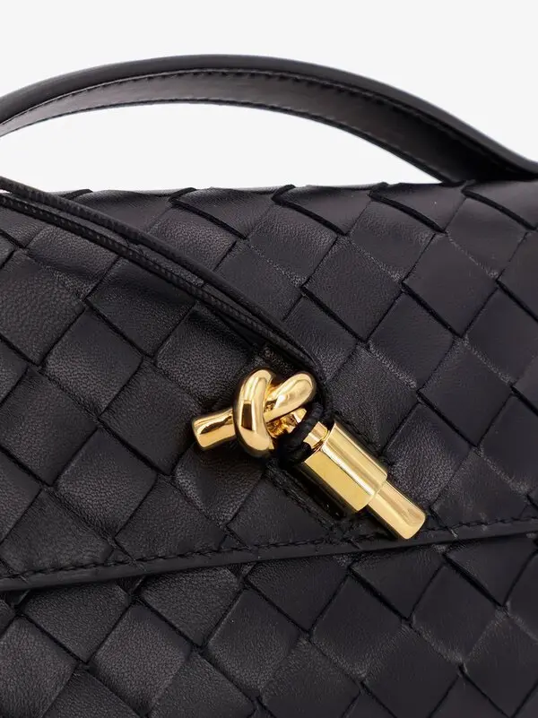 Bottega Veneta Andiamo Leather Clutch With Intrecciato Pattern - Multicolor