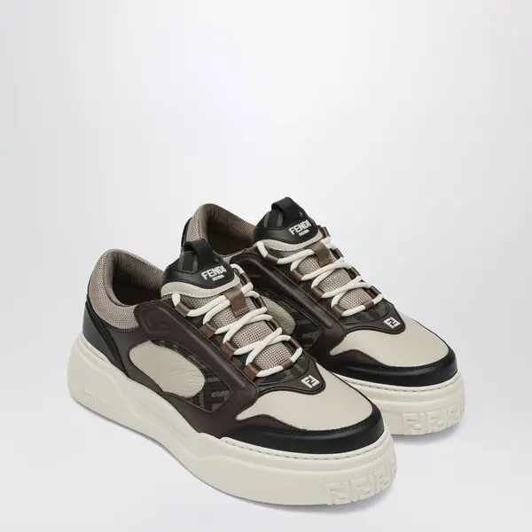 Fendi Force Leather Sneakers - Black