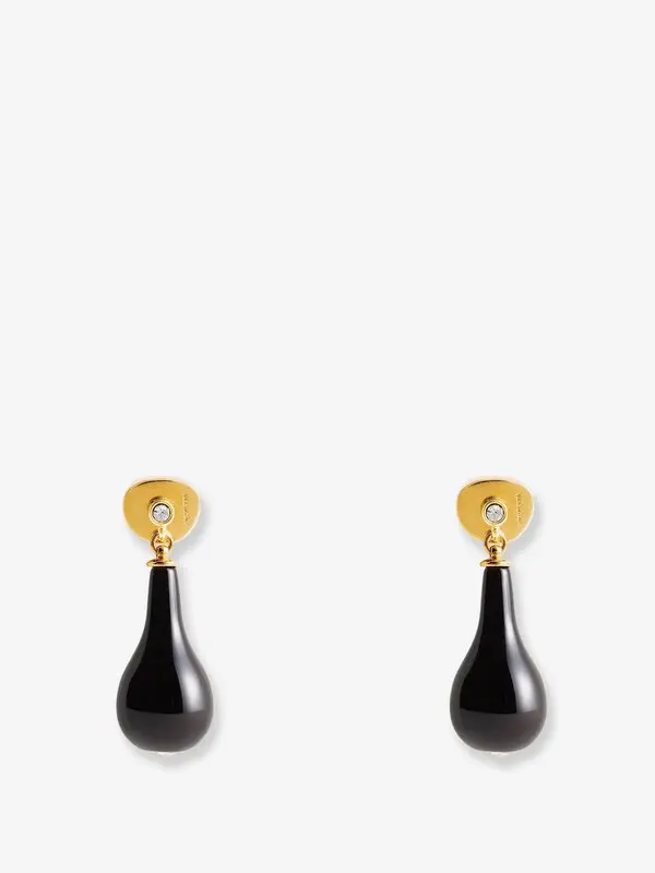TOTEME Onyx Drops Brass Earrings - Multicolor