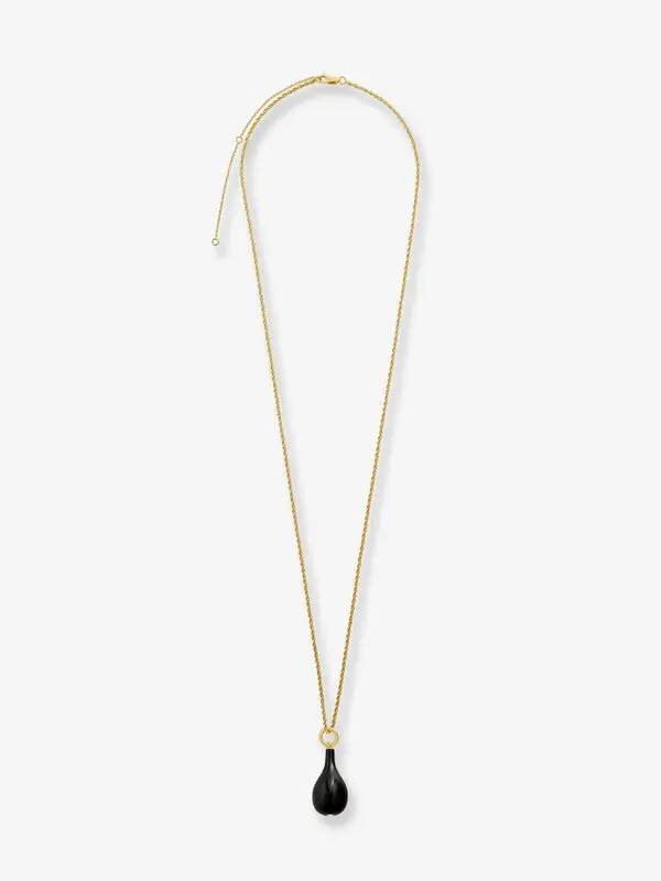 TOTEME Onyx Drop Necklace - Multicolor