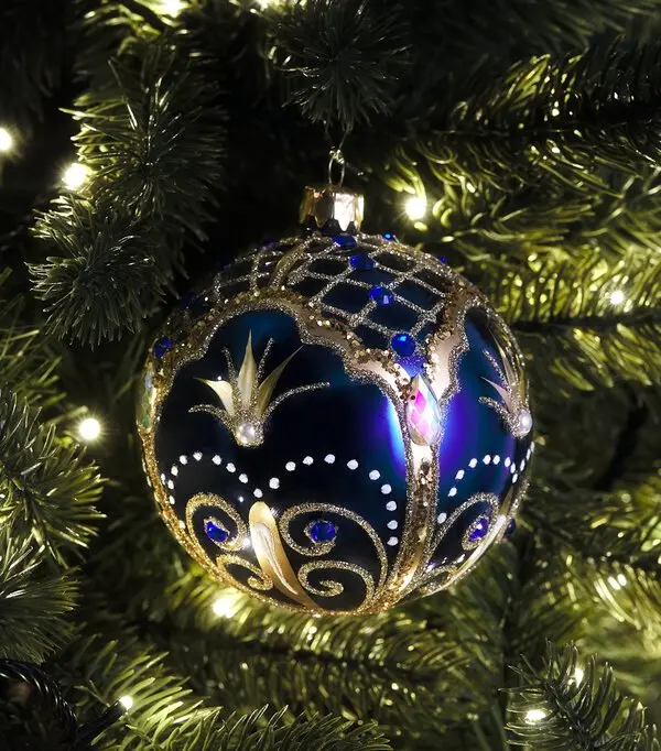 Harrods Glitter And Crystal-embellished Bauble