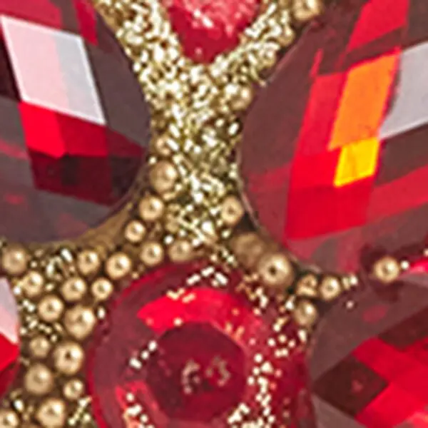 Harrods Glass Flower Bauble