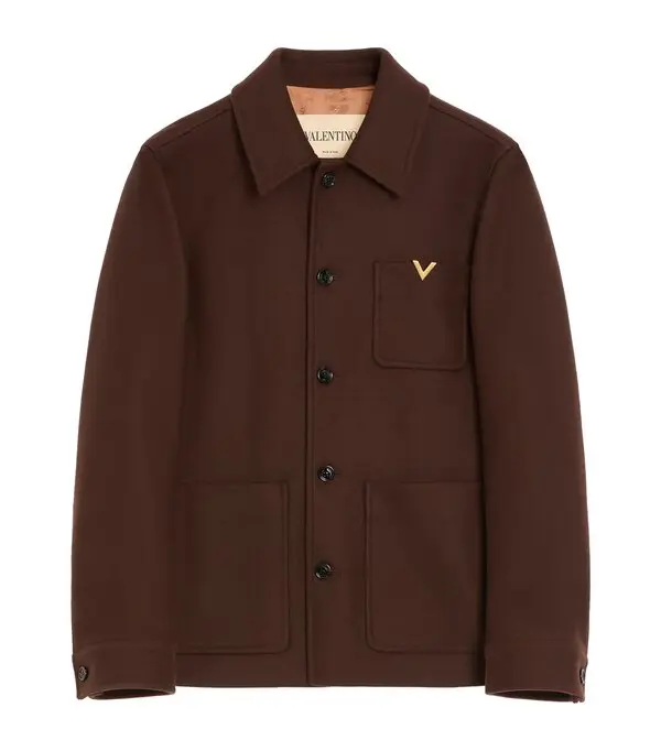 Valentino Garavani Wool Vgold Jacket