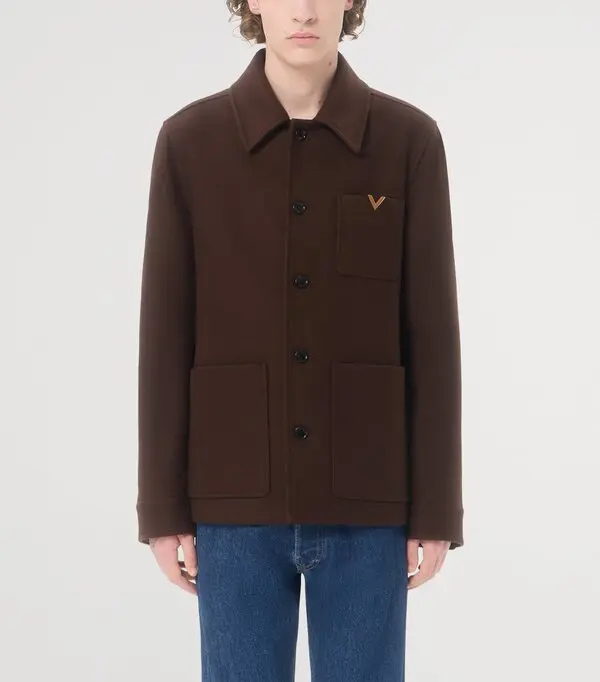 Valentino Garavani Wool Vgold Jacket
