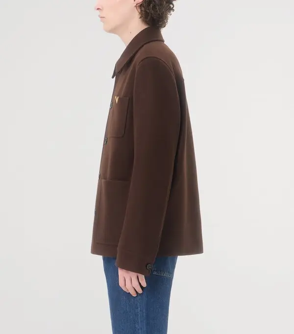 Valentino Garavani Wool Vgold Jacket