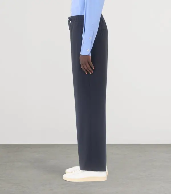 Valentino Garavani Mohair-wool Drawstring Trousers