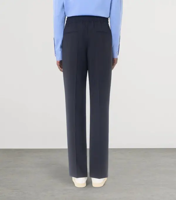 Valentino Garavani Mohair-wool Drawstring Trousers