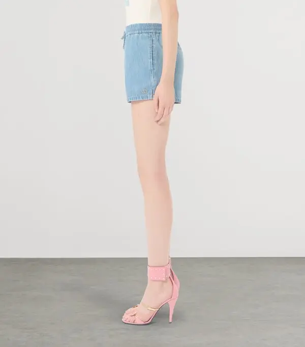 Valentino Garavani Drawstring Denim Shorts
