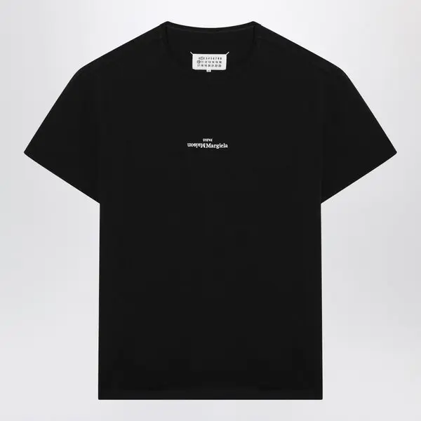 MAISON MARGIELA T-shirt With Distorted Logo - Black