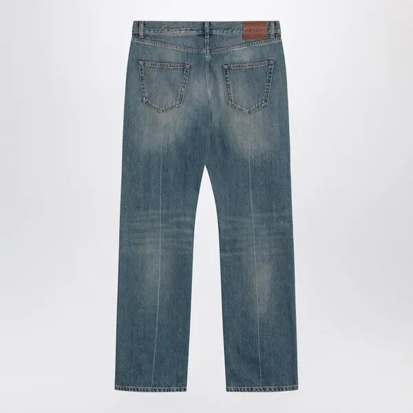 Alexander McQueen Faded Denim Jeans - Blue