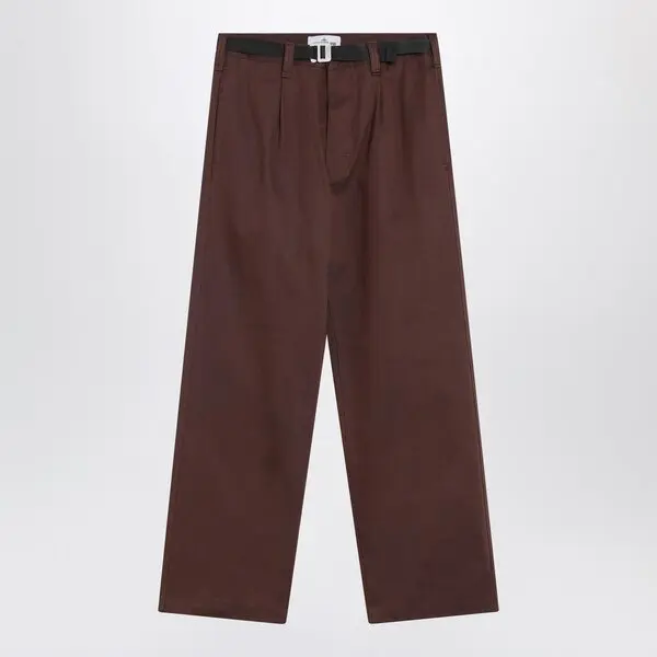 Stone Island Marina Cotton Blend Trousers - Brown