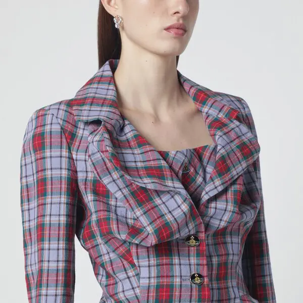 VIVIENNE WESTWOOD Linen Tartan Jacket