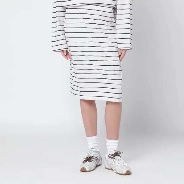 ROTATE BY BIRGER CHRISTENSEN Lilac Striped Pencil Skirt - Pink