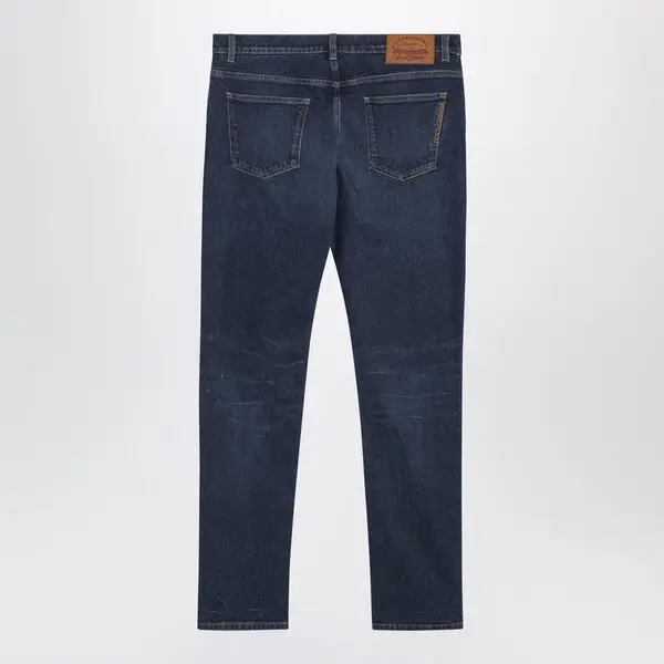 Dolce & Gabbana Cotton Denim Skinny Jeans - Blue