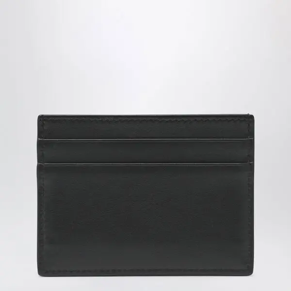Dolce & Gabbana Leather Card Holder With Dg Logo - Black