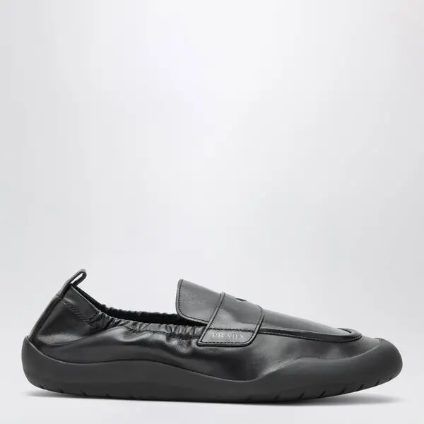 Prada Leather Speedrock Loafers - Black