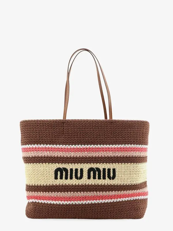 Miu Miu Crochet Shopping Bag - Multicolor