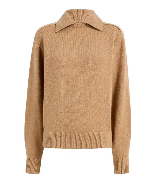 Khaite Jackson Pullover Sweater - Camel