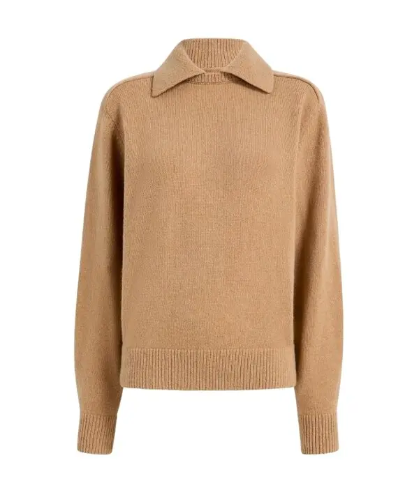 Khaite Jackson Pullover Sweater - Camel