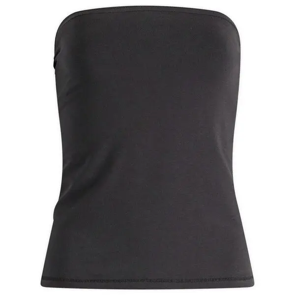 SKIMS Cotton Jersey Strapless Tube Top - Soot