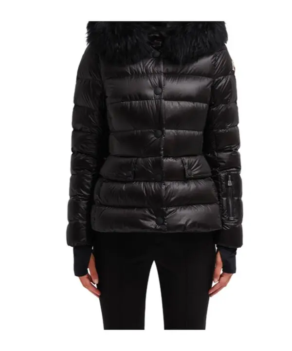 Moncler Armoniques Down Jacket With Logo Patch