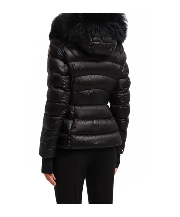 Moncler Armoniques Down Jacket With Logo Patch
