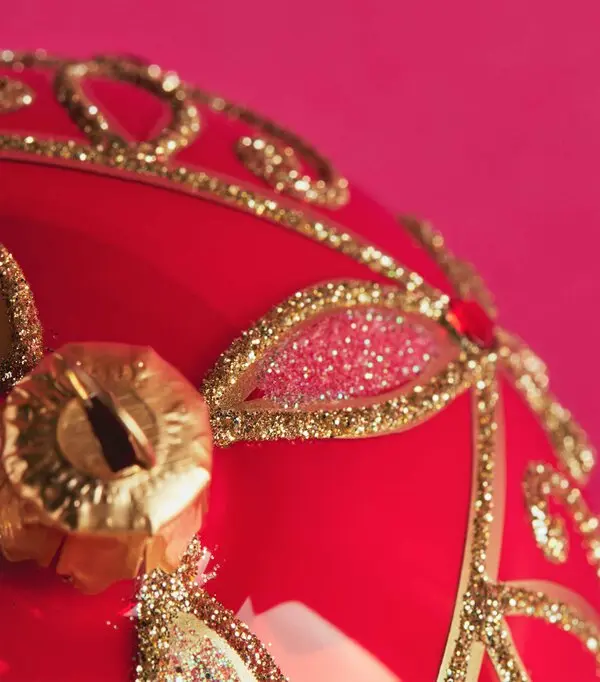 Harrods Metallic Bow Bauble