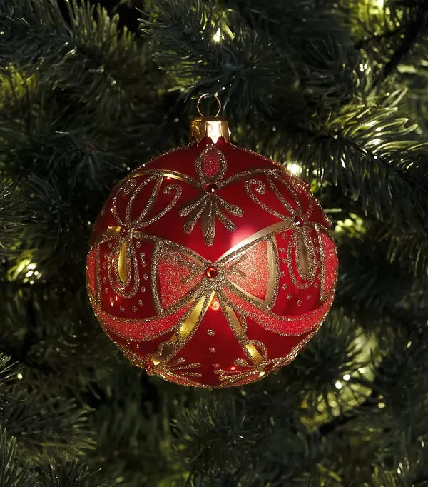 Harrods Metallic Bow Bauble