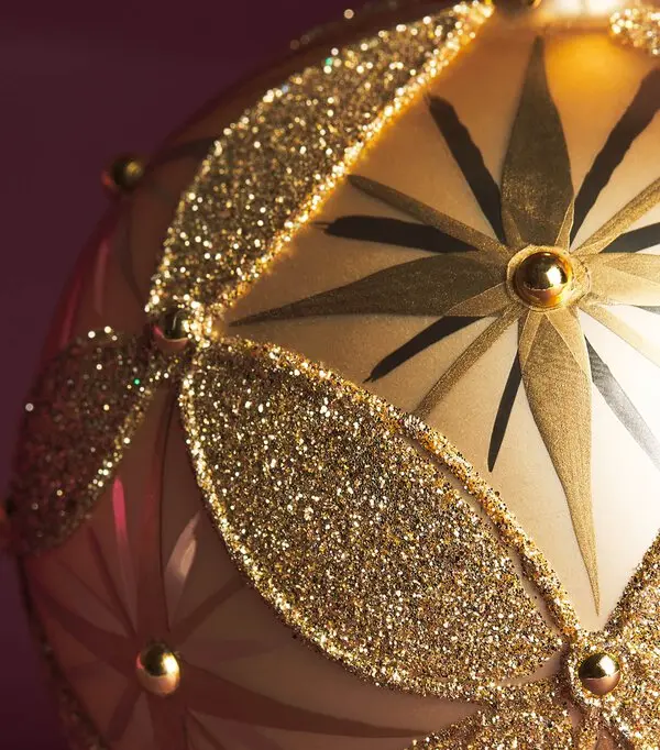 Harrods Beaded Glitter Bauble