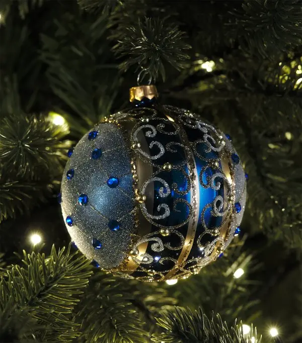 Harrods Glitter And Bead-embellished Bauble