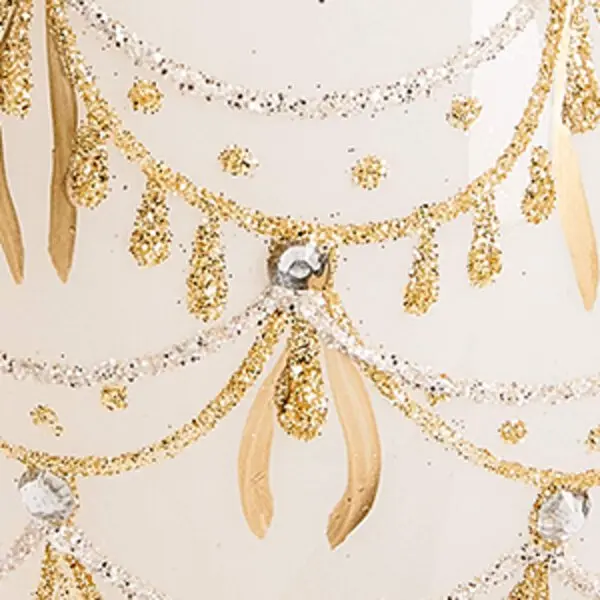 Harrods Glitter Mistletoe Egg Bauble