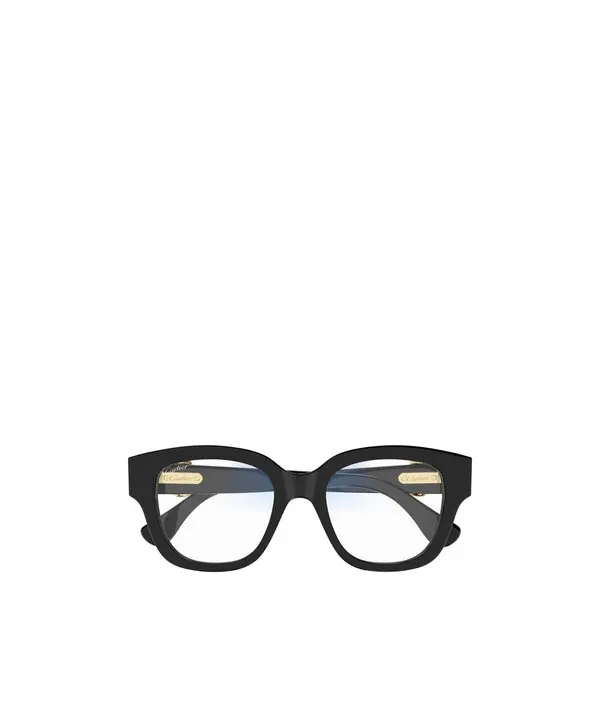 Cartier Geometric Frame Photochromic Sunglasses - Black